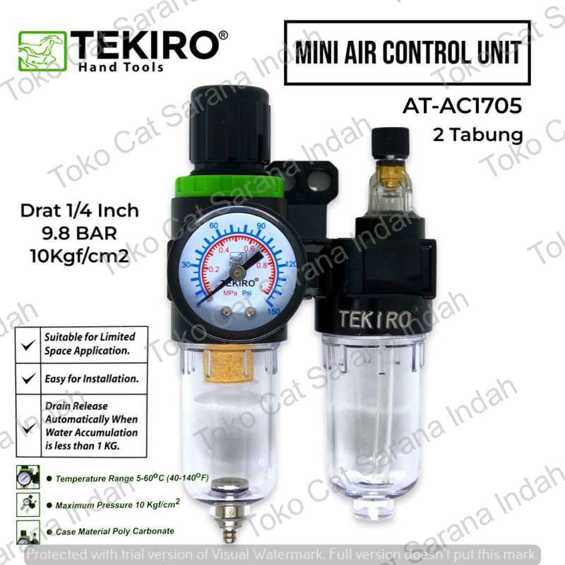 Jual TEKIRO AT AC1705 MINI AIR CONTROL UNIT DOUBLE DUA TABUNG SARINGAN ...