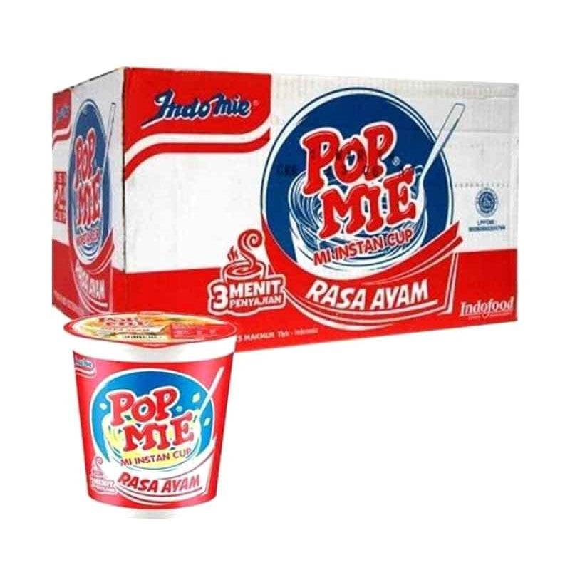 Jual Pop Mie Rasa Ayam Mie Instan Cup [24 Pcs] di Seller Miya Store ...