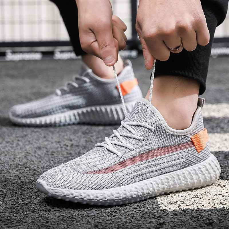 Jual Sepatu Pria Sepatu Olahraga Trendi Versi Korea Sepatu Kain Tenun ...