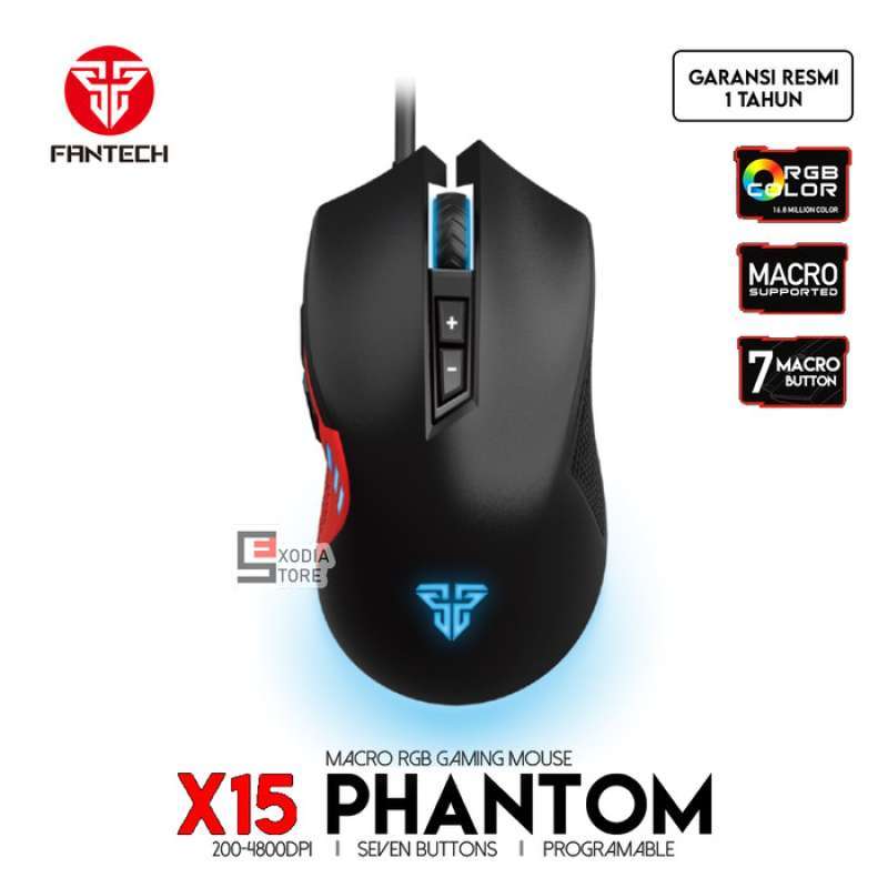 Promo Fantech X15 Phantom Macro Programmable Gaming Mouse With Rgb ...