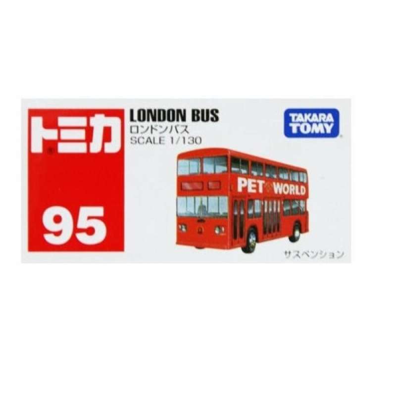 Jual Diecast Tomica No 95 London Bus Merah Miniatur Bus Mobil Di Seller ...