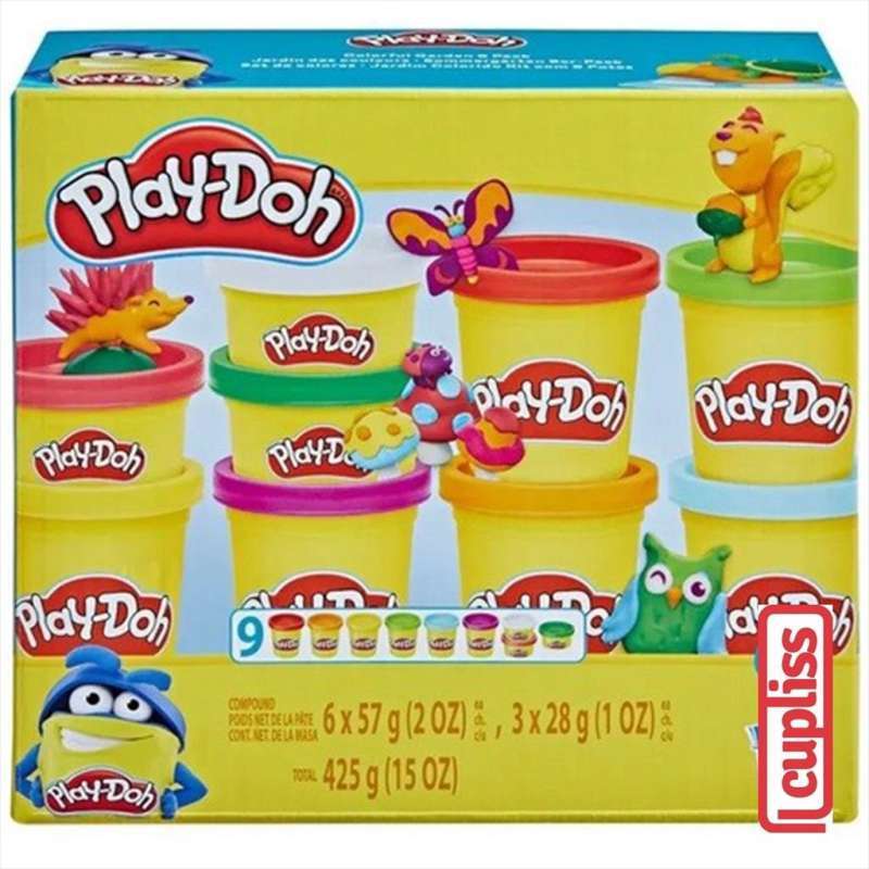 Jual Play Doh Colourful 9 Pack Garden Hasbro F3624 Playdoh Di Seller Cupliss Official Store ...