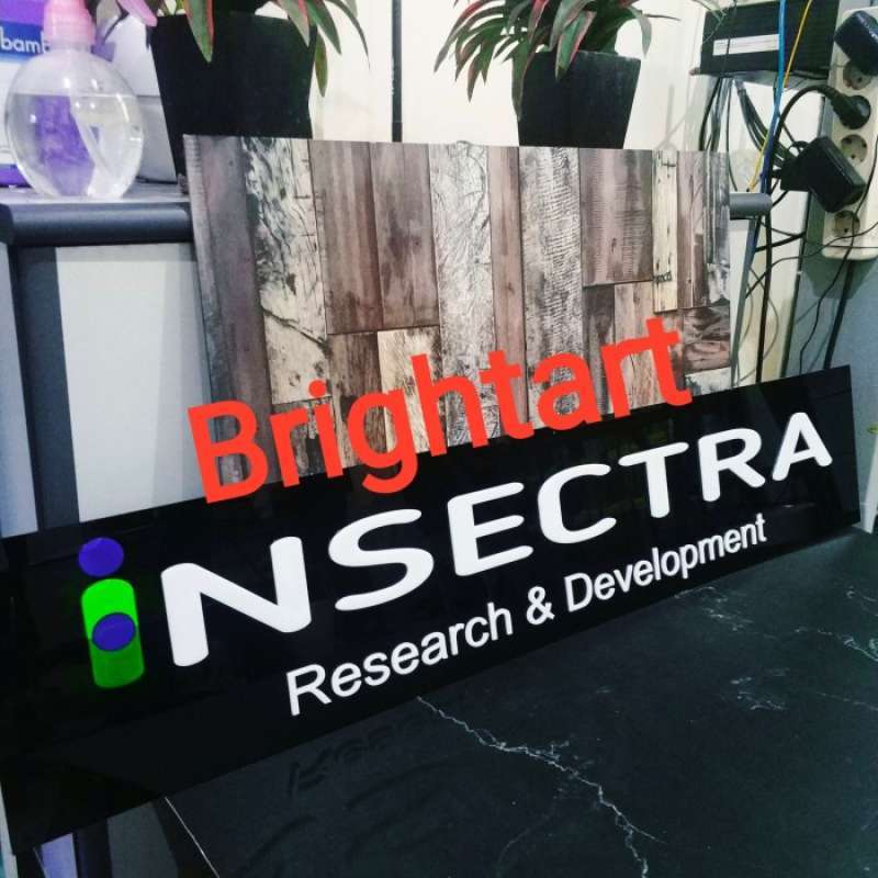 Jual Custom Plang toko 100x20,Custom signage logo akrilik di Seller ...