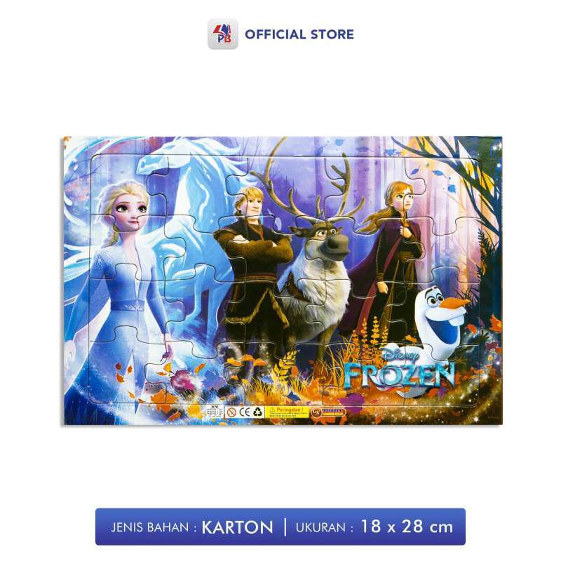 Jual Puzzle Edukasi Anak / Puzzle Karton / Puzzle Anak Bergambar Karakter Seri Frozen Hello ...