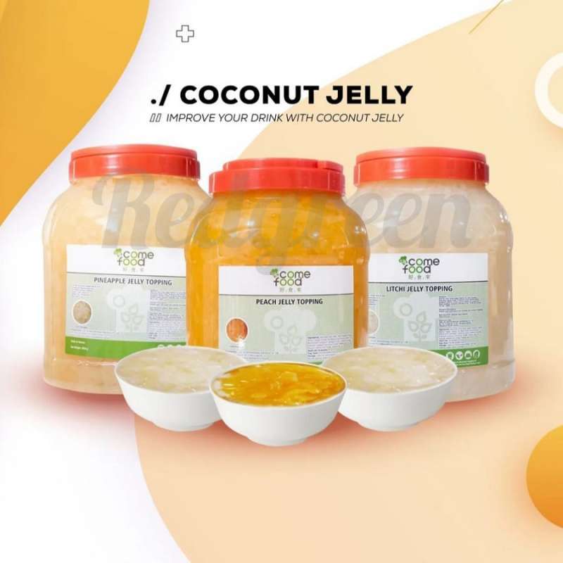Jual Come food Jelly comefood jeli Lychee 4kg Leci 4kg topping import ...