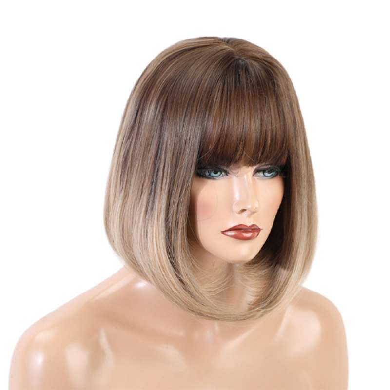 Human Hair Wigs With Side Bangs