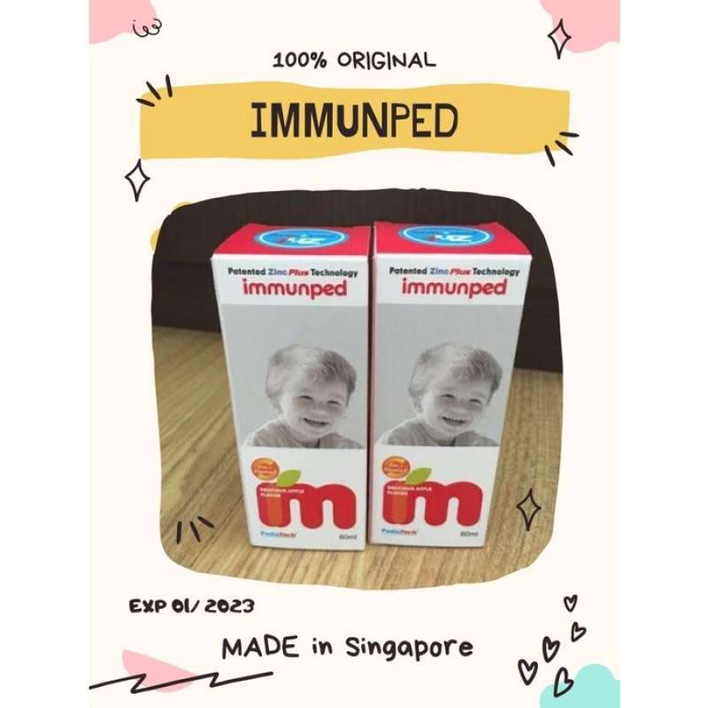 Jual Immunped Made In Singapore Imunped Kids Syrup 60ml Multivitamin ...
