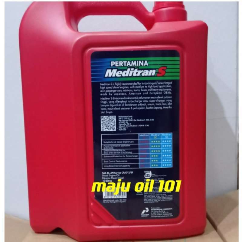 Jual Oli Pertamina Meditran S Sae 40 10 Liter Di Seller Shanum Oto Care ...