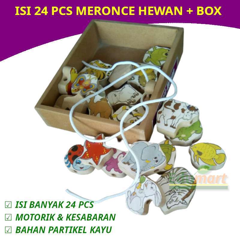 Jual Mainan Edukasi Meronce Hewan Boks Box Ronce Knitting Jahit ...