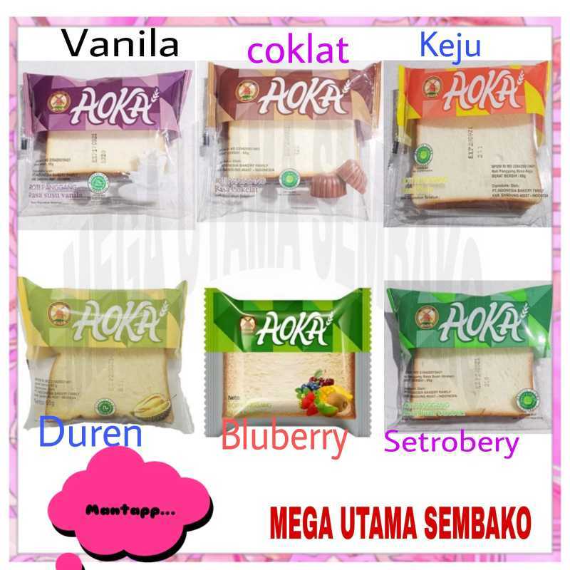 Jual Aoka Roti Panggang 65g All Variant Rasa / varian / - ( NANAS ) di ...