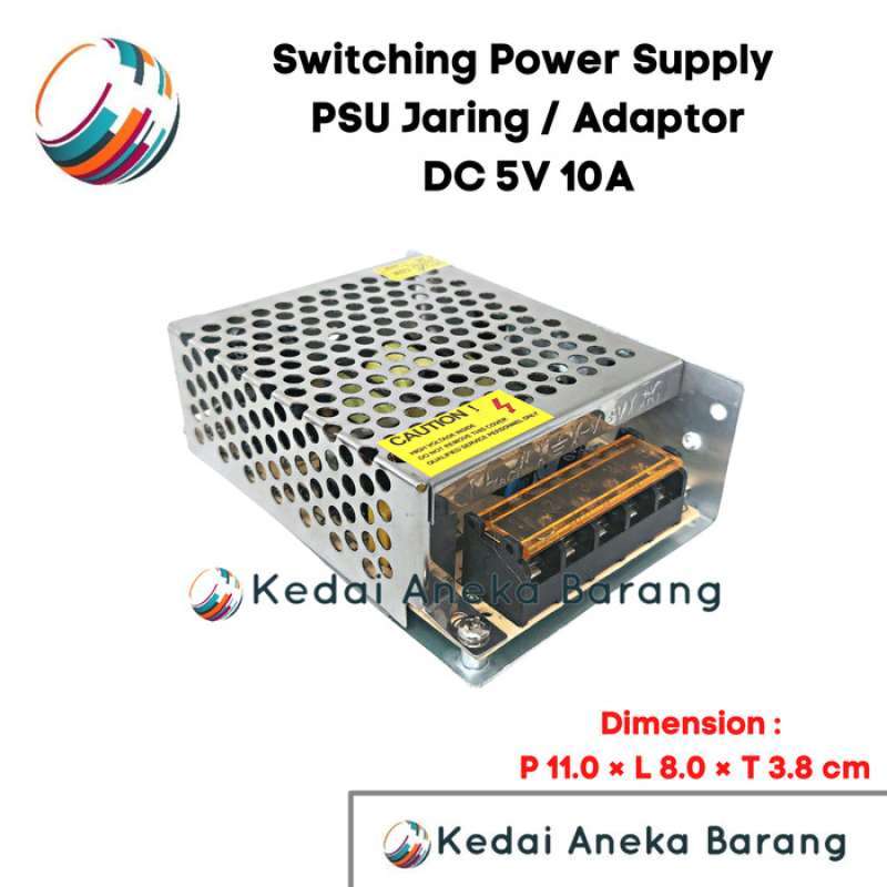 Promo Switching Power Supply PSU 5V 10A High Quality, 5 Volt 10 Ampere ...