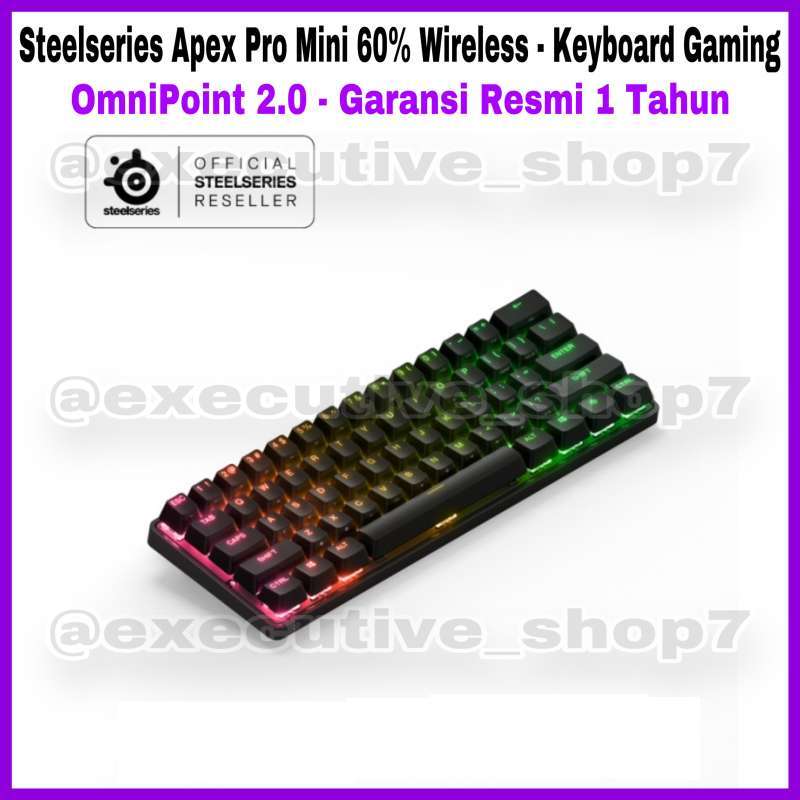 Jual Steelseries Apex Pro Mini 60% Wireless • Keyboard Gaming Omnipoint 2.0 - Garansi Resmi 1 ...