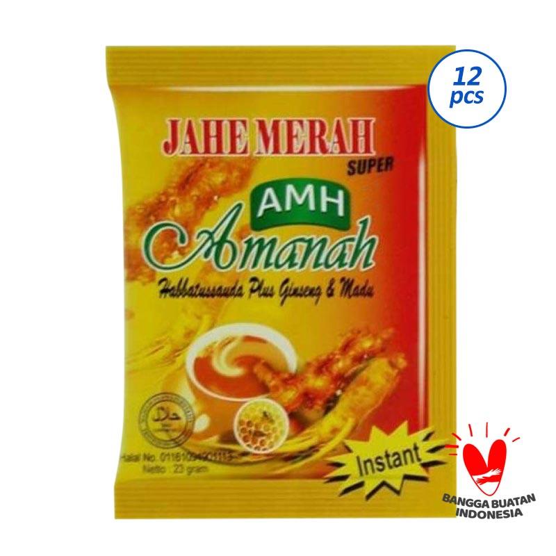 Jual AMH Amanah Jahe Merah Super Plus Ginseng Madu Jamu Herbal [12 ...