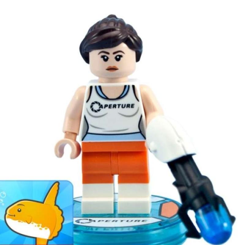 Promo LEGO Minifigures Chell - Partout Minifigure Dimensions Portal ...