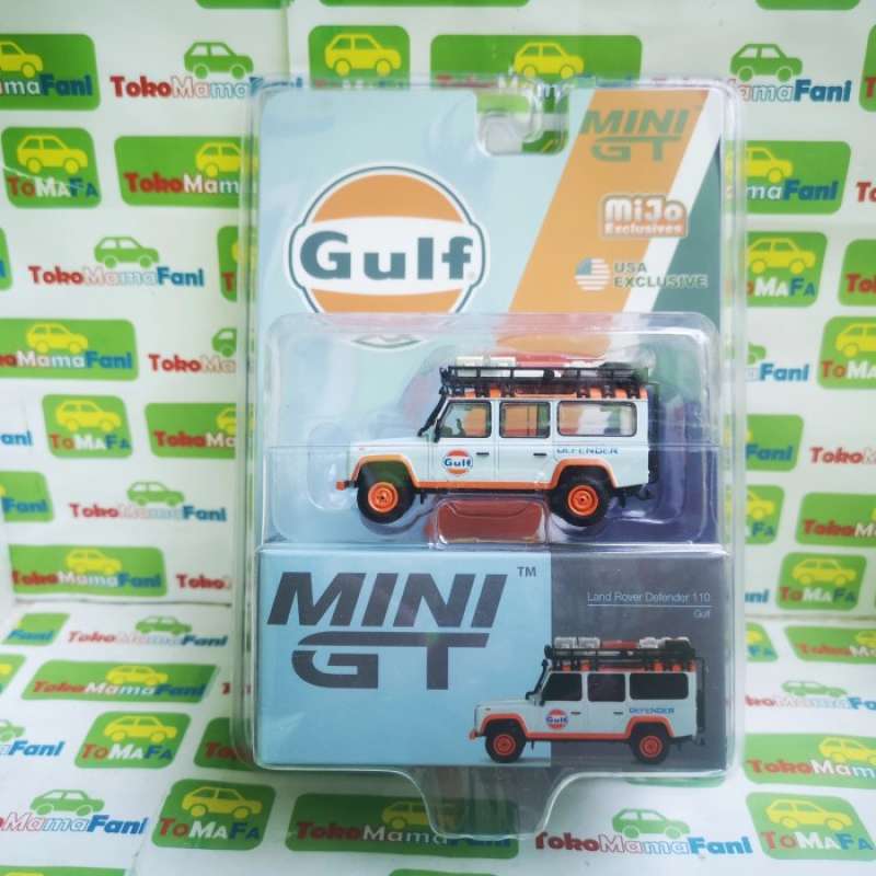 Promo MiniGT Mini GT Land Rover Defender 110 GULF Diskon 23% di Seller ...