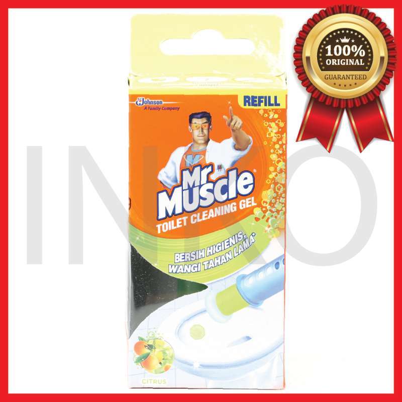 Jual MR. MUSCLE Toilet Cleaning Gel Citrus Kotak Kuning [3 Strips ...