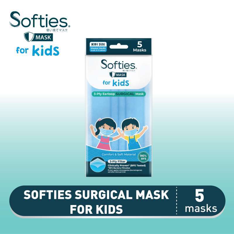 Jual Softies Surgical Mask For Kids 5s Di Seller Softex Indonesia ...