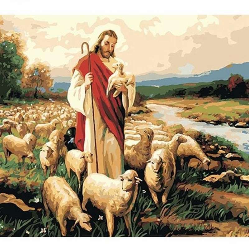 Jual LUKISAN Lukisan yesus painting by number di Seller Desimanjaya ...