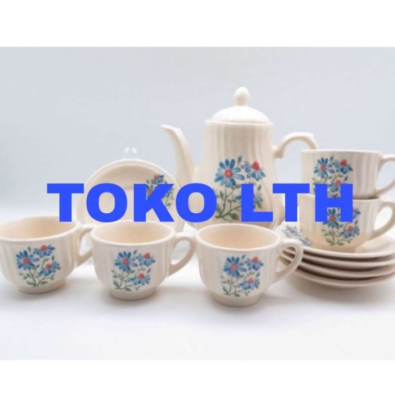 Promo Tea Set Teko Keramik Nikura Coffee Set Teko Tutup Cangkir Set ...