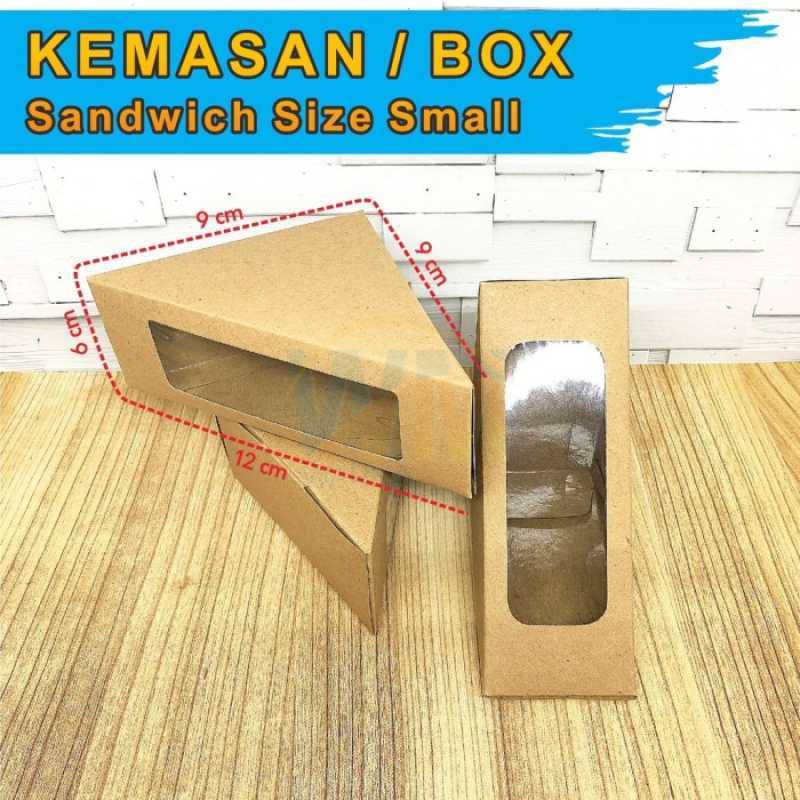 Promo Kemasan Sandwich Box Sandwich Packaging Kraft Sandwich Kotak Roti ...