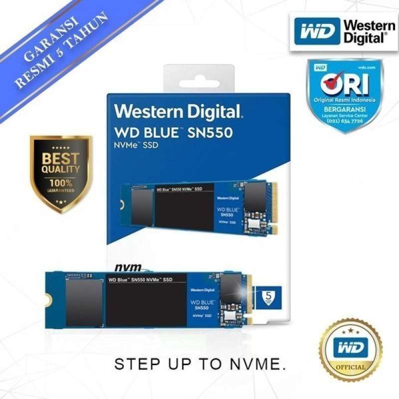 Promo SSD WD BLUE SN550 M.2 Nvme 2280 250GB - Pcie Gen3 - Multycolour Diskon 9% di Seller SAFKA ...