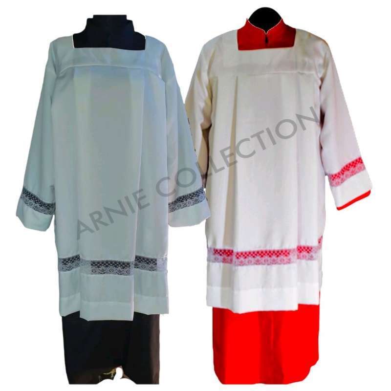 Jual Pakaian Misdinar Katolik/Alba/Jubah/Superpli/Kasula Romo Imam ...