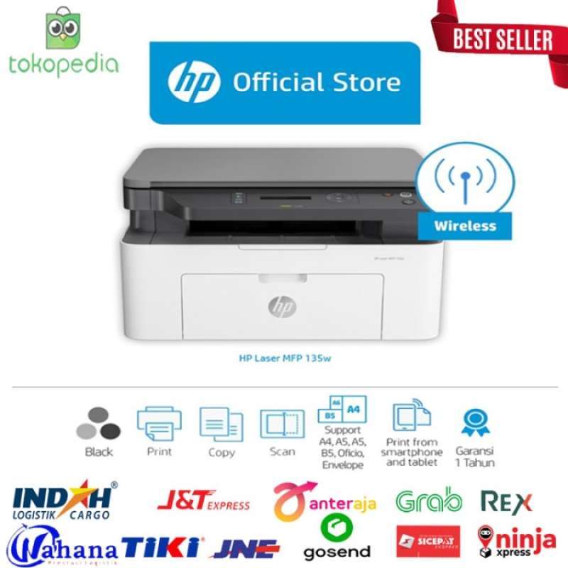 Promo Laser Printer MFP 135w Laserjet MFP 135w Print Scan Copy Diskon ...