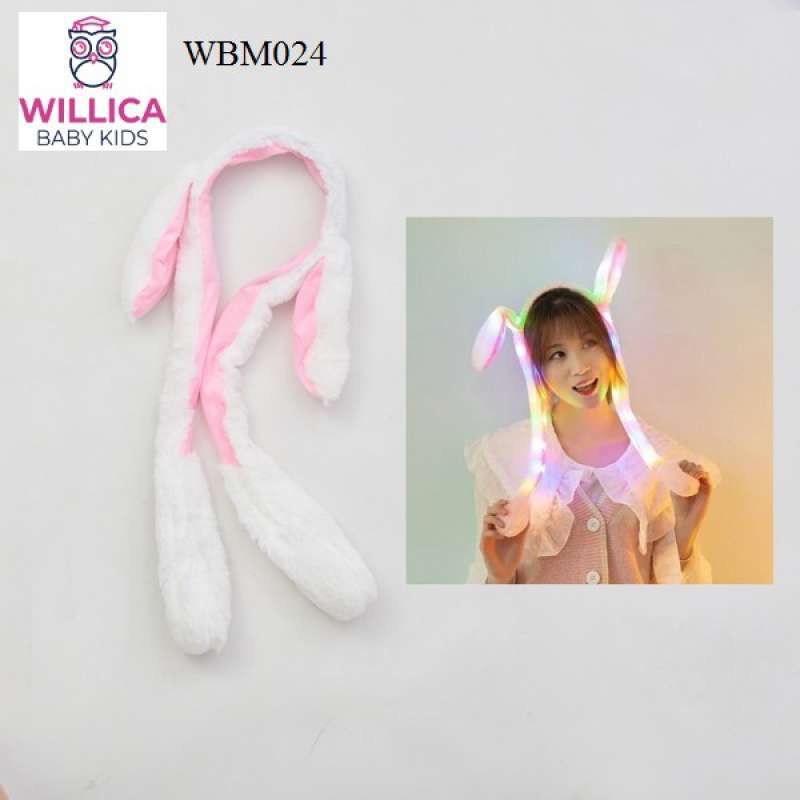 Jual Willica WBM024 - Bando Bunny (Lampu LED) Telinga Gerak Import di ...