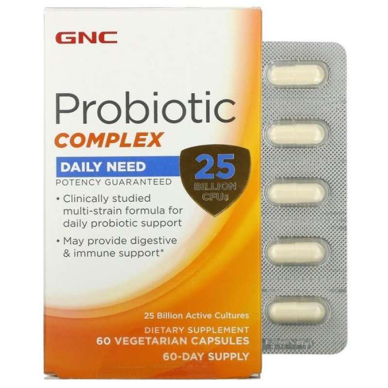 Jual GNC Probiotic Complex Daily Need 25 Billion CFUs 60 Capsules di ... Jual GNC Probiotic Complex Daily Need 25 Billion CFUs 60 Capsules di ...
