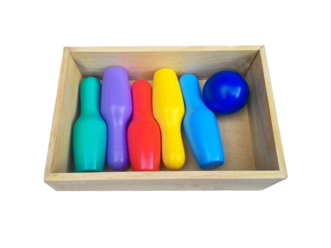 Jual Mainan Kayu Edukatif Bowling Kayu Set untuk Edukasi Anak 2-3 Tahun ...