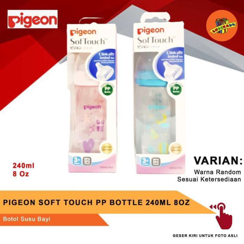 Jual PIGEON BOTOL SUSU SOFT TOUCH PP BOTTLE 240ml - Botol Susu di ...