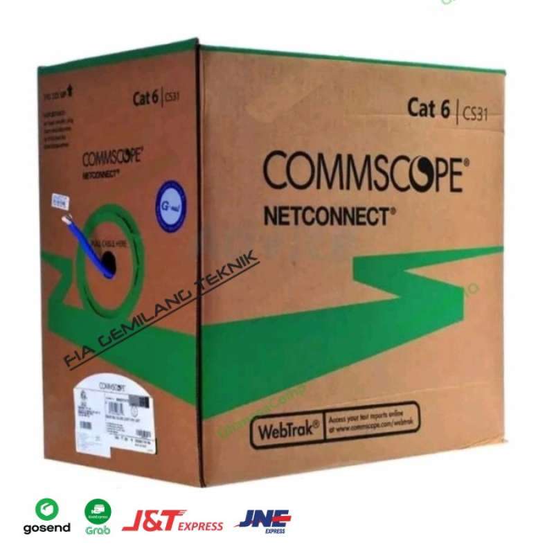 Jual Kabel Data Cat 6 Amp Commscope 40 Meter Siap Pakai Di Seller ...