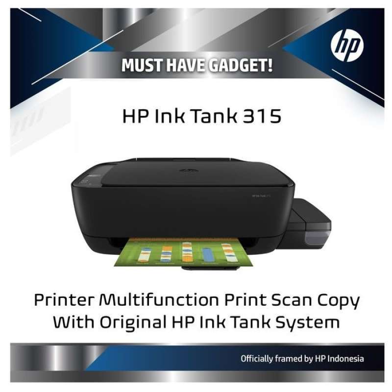Promo Printer HP 315 Ink Tank 315 Original Infus HP Print Scan Copy ...