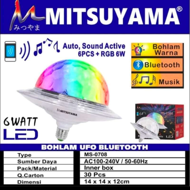 Jual Bohlam Lampu Led Disco Speaker Ufo Via Bluetooth Ms-0708 Di Seller ...