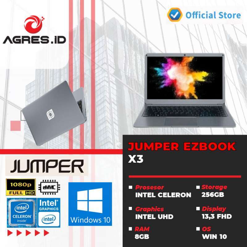 Promo LAPTOP JUMPER EZBOOK X3 - INTEL CELERON 8GB 256GB / 512GB 13.3 ...