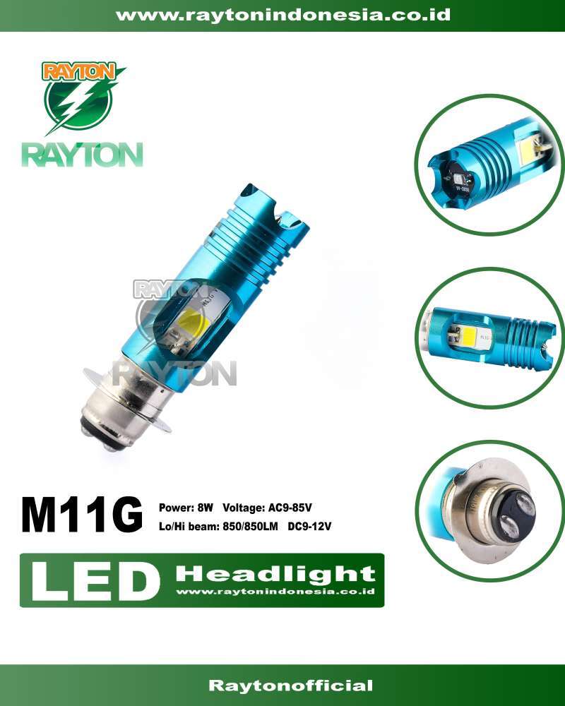 Promo RTD Rayton Lampu Utama / Lampu Depan Motor LED M11G Diskon 14% di ...