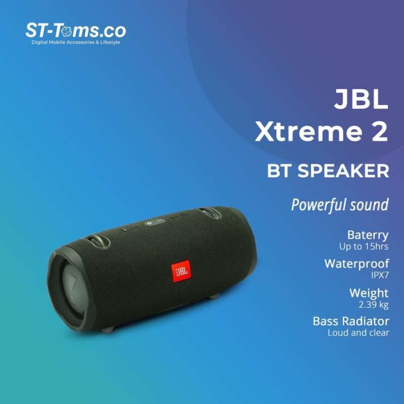 Jual JBL Xtreme 2 Portable Bluetooth Speaker di Seller ST-Toms Official Store - Ancol-2, Kota ...