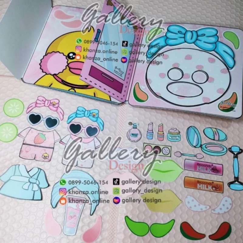 Jual Bebek Viral Skin Care Sudah Di Susun Mainan Edukatif Anak Paper ...