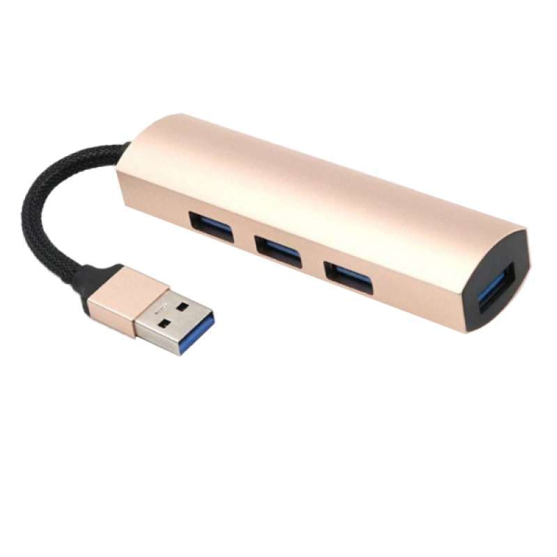 Jual 4-Port USB Adapter Splitter Hub Aluminum High Speed Port for ...