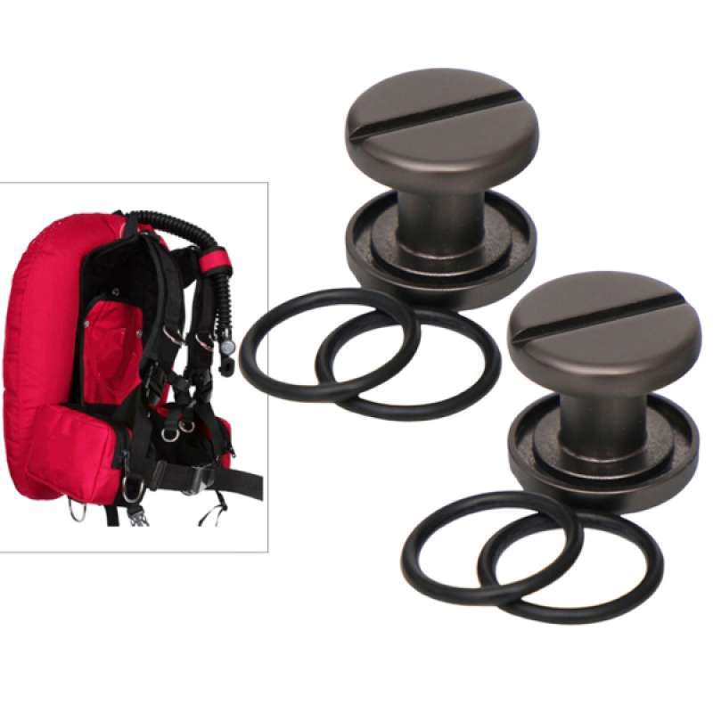 Jual 4 Pieces Tech Scuba Diving Diver Bcd Backplate Book Screw Dive ...