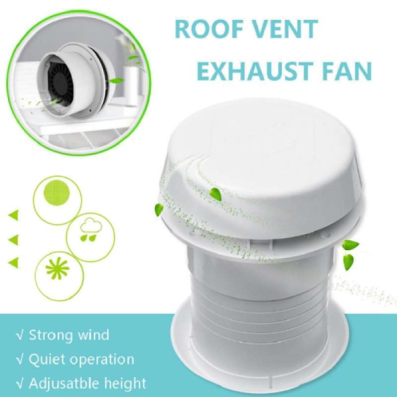 Jual Ceiling Exhaust Fan 200 Cfm Bathroom Ventilation Vent White Large ...
