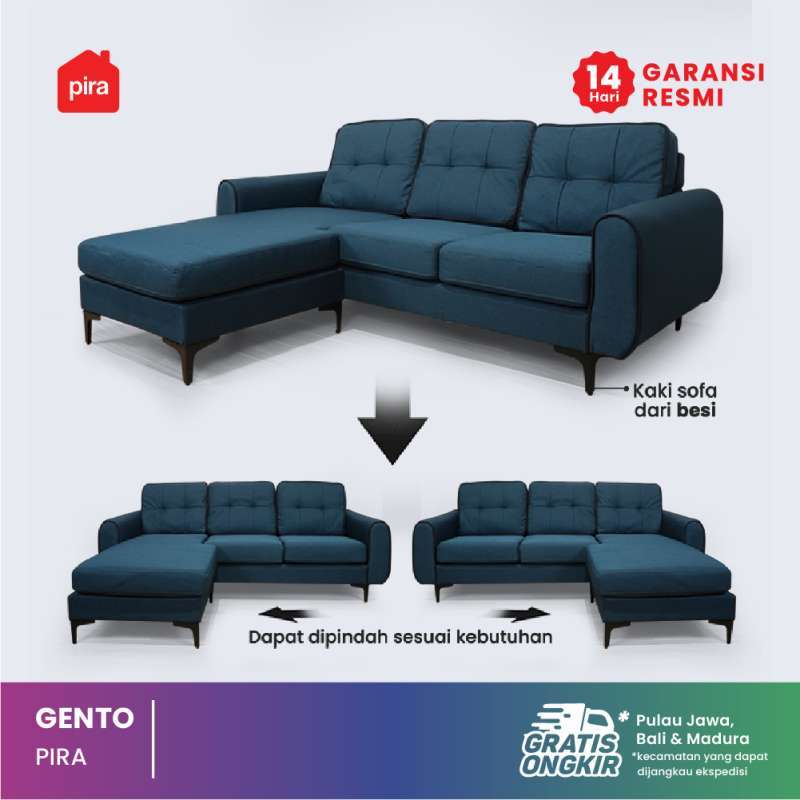 Promo PIRA - GENTO SFC Sofa Corner Blue Diskon 25% di Seller PIRA ...