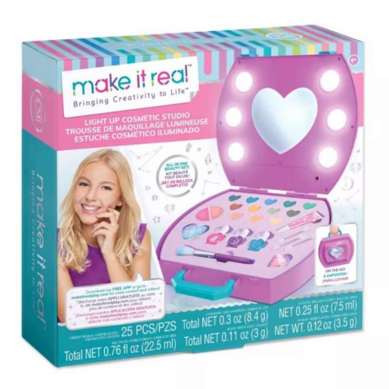 Promo Mainan makeup make it real light up cosmetic studio original ...