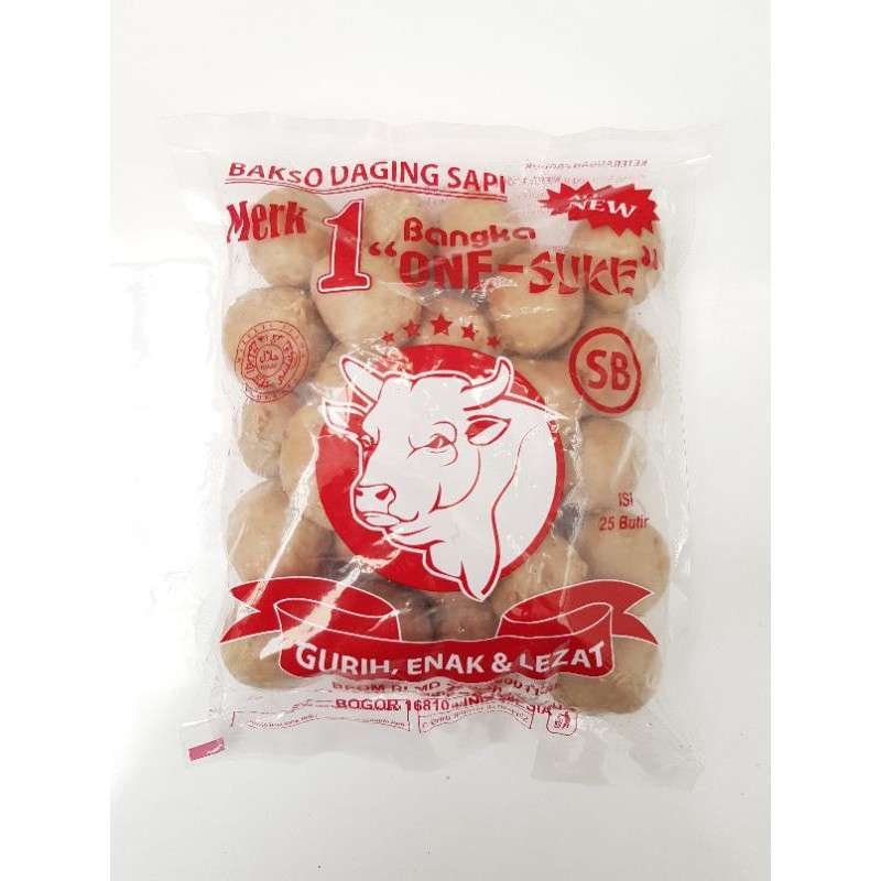 Jual Bakso Baso Daging Sapi Bangka SB One suke isi 25pcs di Seller Rays Mart - Cibubur-2, Kota ...