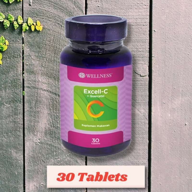 Jual Wellness Excell C + Quarcetin Vitamin C 300mg / 300 Mg Isi 30 ...