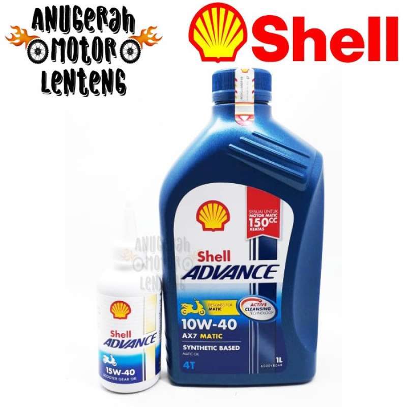 Promo Oli Shell Ax7 Matic 10W-40 1L Dan Oli Gardan Shell Diskon 23% di ...