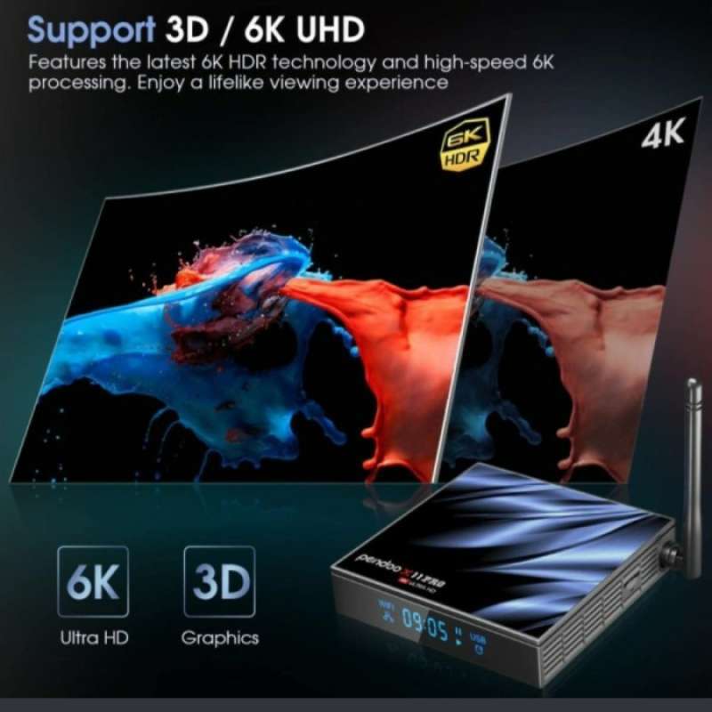 Jual Android Tv Box Pendoo X11 Pro 4gb/64gb Os 10 Allwinner H616 ...