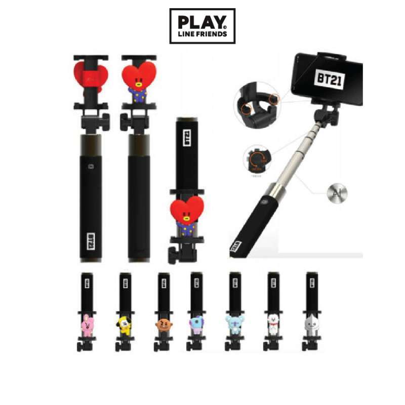 Jual BT21 SELFIE STICK TATA 298674 di Seller PLAY LINE FRIENDS - Limus ...