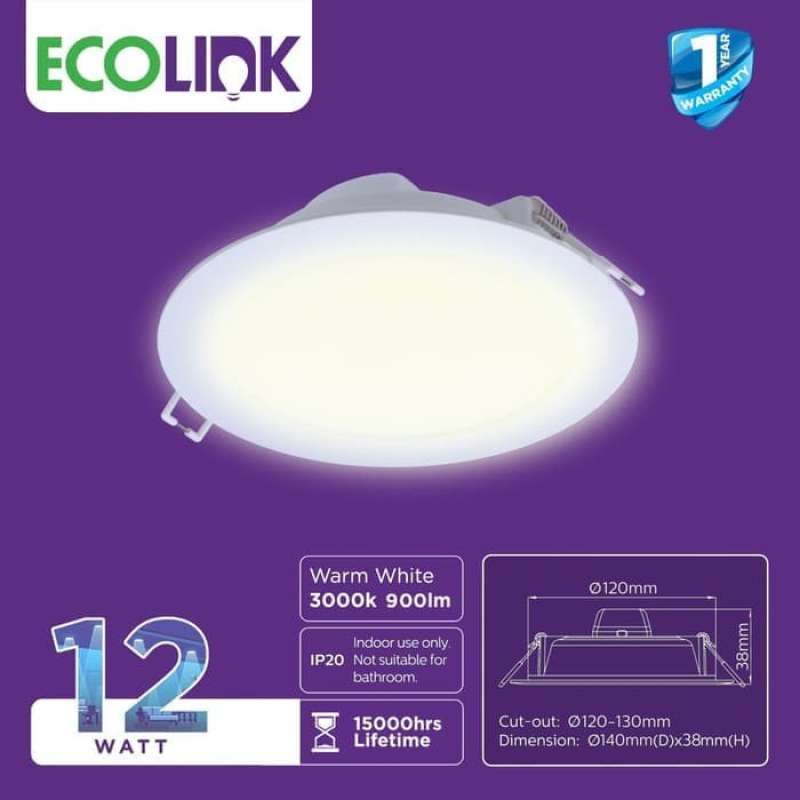 Jual Philips Ecolink Lampu Downlight Led 12 Watt Di Seller Wijaya ...