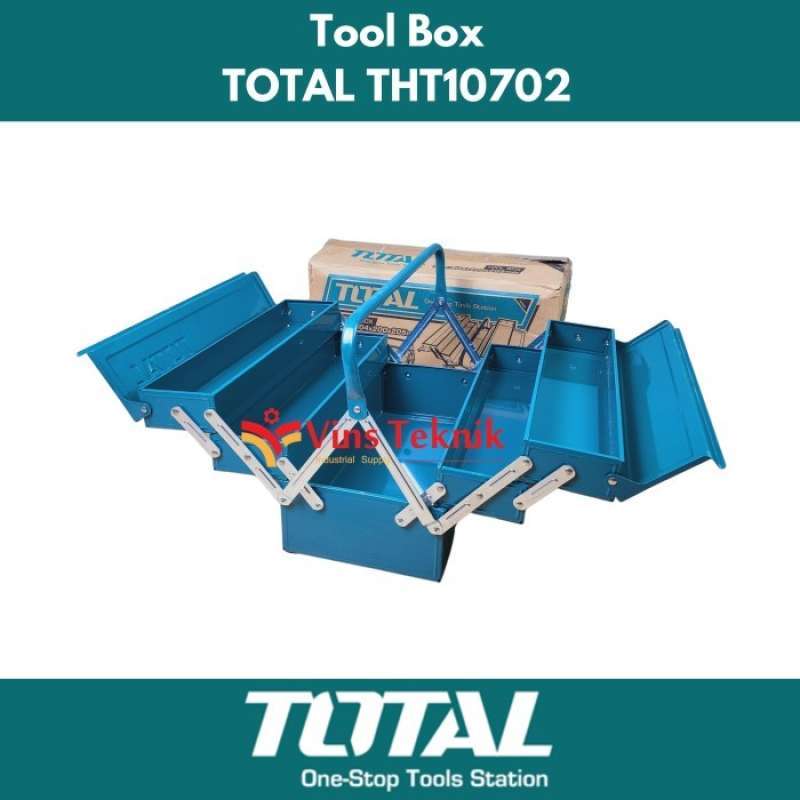 Promo Tool box toolbox 3 susun metal kotak penyimpanan TOTAL THT10702 Diskon 23% di Seller Ponda ...